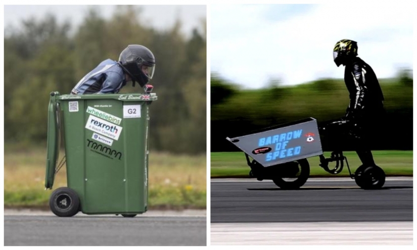 Race on broomsticks, or Ride with the wind in the trash can! - Pictolic