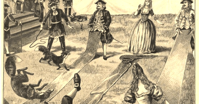 Fox throwing is a cruel German sport, fortunately completely forgotten ...