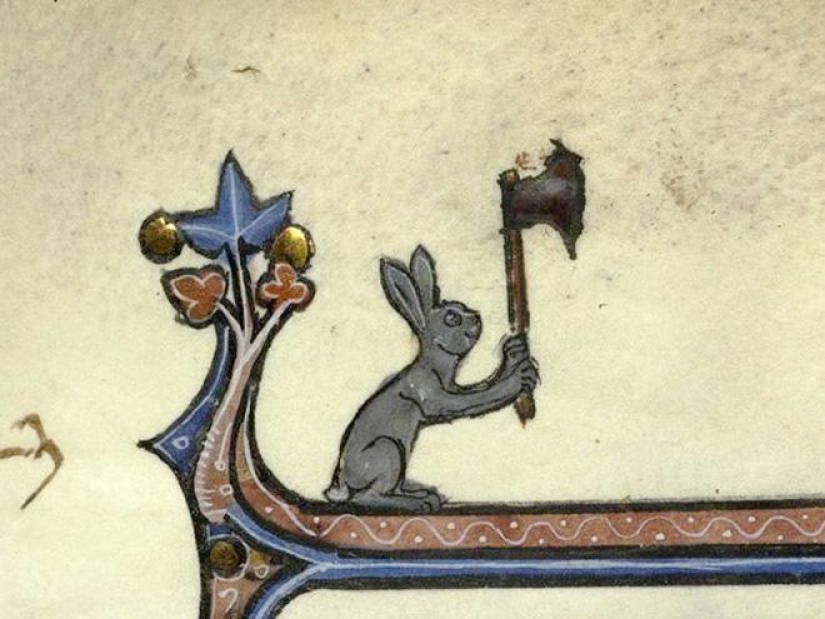 20 killer rabbits from medieval books: why these animals were painted as evil - Pictolic